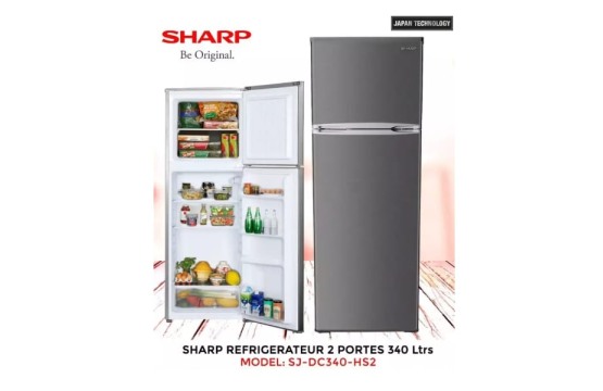 Réfrigérateur Sharp combine 2 Portes silver | Promo.sn